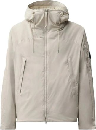 C.P. Company C.p. Company - Pro-Tek Primaloft Hooded Lens Jacket - Homme - Vestes - Beige - Taille: S