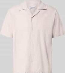 Jack & Jones Regular Fit Freizeithemd aus Baumwoll-Leinen-Mix