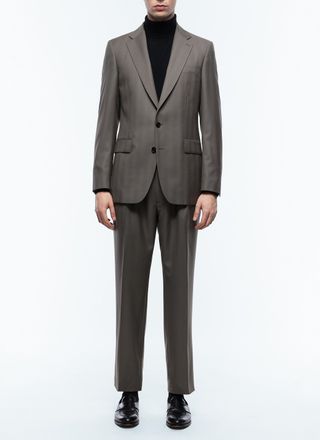 Fursac Costume ajust&eacute; en laine certifi&eacute;e - Taille 44 - Homme