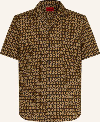 HUGO BOSS Hugo Resorthemd Ellino Relaxed Fit beige