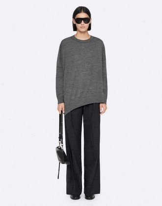 AllSaints Martel Pullover in Grau meliert