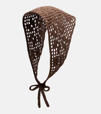 Ruslan Baginskiy Haar-Accessoire aus H&auml;kelstrick