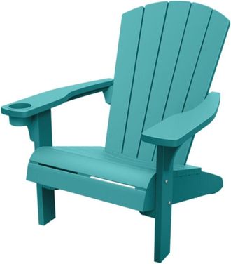 Keter Chaise de jardin Adirondack - Bleu turquoise - Style bois - Keter