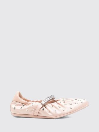 Jimmy Choo London Mit Kristallen verzierte Mary-Jane-Ballerinas Jade aus Satin von