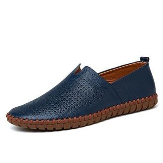Generic Mocassins for Hommes, d&eacute;tails de Couture en Peau de Vache, Bout Rond, antid&eacute;rapants, Confortables, Flexibles, Talon Plat, Bal de Promo, Marche, &agrave; Enfi