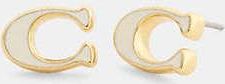 Coach Signature-Ohrstecker Aus Emaille