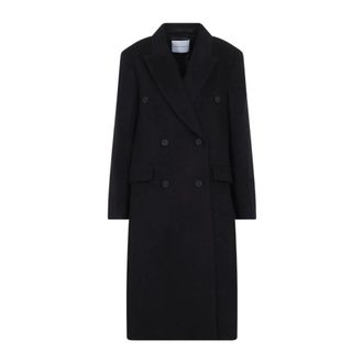 STUDIO NICHOLSON Aber Oversized Zweireihiger Mantel - - Coats - Damen - Schwarzk - S
