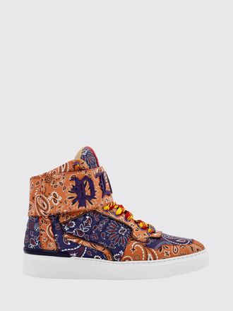 Philipp Plein Baskets montantes en cuir avec imprim&eacute; Paisley et cheville rembourr&eacute;e