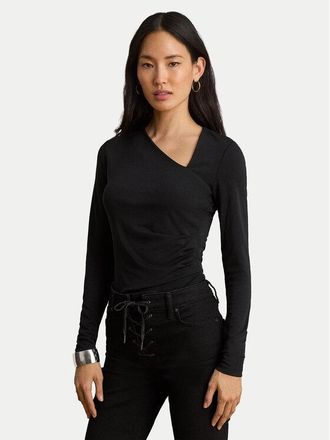 Lauren Ralph Lauren Bluse 200P13936001 Schwarz Regular Fit