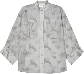 Munthe Fortunato Top - - Blouses & Shirts - Damen - Grau - 2XS