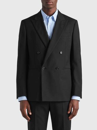 Fendi Blazer crois&eacute; en pure laine vierge avec revers en pointe