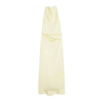 Sportmax Femme, Robes, Jaune, Taille: 38 FR Robes