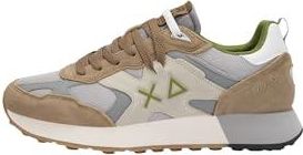 Sun 68 Baskets basses pour homme en polyester Z45116, Beige foncé., 41 EU