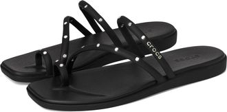Crocs Herren Miami Studded Toe Loop Sandal Sandalen, Black, 39/40 EU
