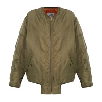 Maison Margiela Gesteppte Jacke - - Jackets - Damen - Gr&uuml;n - XS