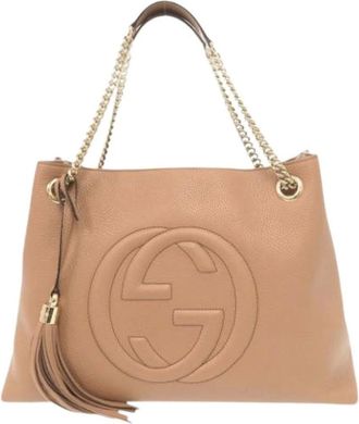 Gucci Pre-owned Vintage Shoulder Tote - Femme - Pre-owned - Beige - Taille: ONE Size