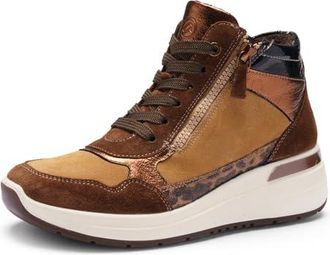 Ara Femme Garda Basket, Mocca Biscuit Nuts Noir, 41 EU Large