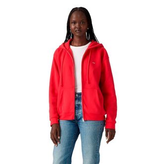 Levi's Everyday Zip Hoodie True Red Fleece
