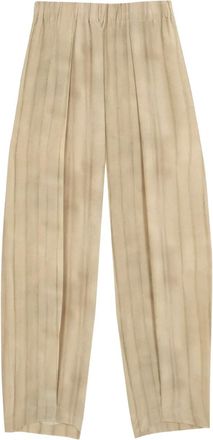 Cortana Fedra pleated print trousers - Nude