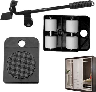 Generic M&ouml;belrollen - Gleitlager mit Rollen, Gleitschuhe f&uuml;r gro&szlig;e Schr&auml;nke, f&uuml;r K&uuml;hlschrank, Klavier, Sofa, Schrank, Waschmaschine und W&auml;sche