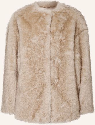 Guess Kunstfell-Mantel beige