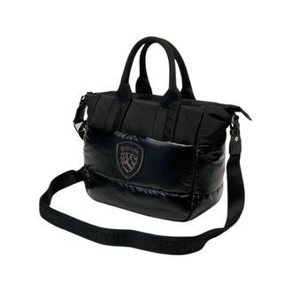 Blauer Gepolsterte Tote-Bag - - Bags - Damen - Schwarzk - ONE SIZE