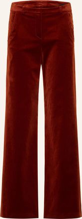 Windsor Windsor. Marlenehose Aus Samt rot