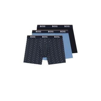 HUGO BOSS Lot de 3 boxers en coton m&eacute;lang&eacute;