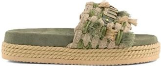 Mou Femme, Chaussures, Vert, Taille: 36 EU Monoband Rope Sandal