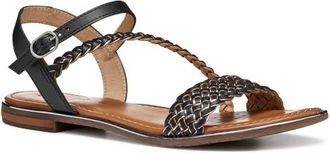 Geox Femme D Sozy Plus D Sandale à glissière, Black/Gun, 38.5 EU