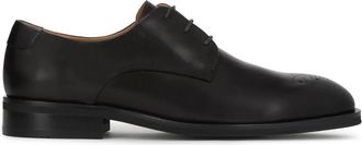 Kazar Homme, Chaussures, Noir, Taille: 43 EU Derby en cuir avec ornementation ajour&eacute;e fa&ccedil;on Richelieu