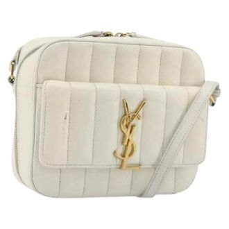 Saint Laurent Sac bandouli&egrave;re doccasion - Femme - Pre-owned - Blanc - Taille: ONE Size