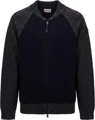 Moncler Cardigan Tricot - Homme - Pulls - Gris - Taille: L