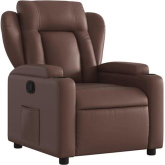 vidaXL Relaxsessel Braun Kunstleder Vidaxl