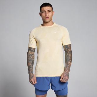 MyProtein T-shirt sans couture graphique Tempo Pillar MP homme - Butter - L