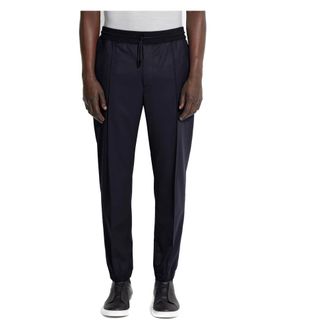 Ermenegildo Zegna Homme, Pantalons, Bleu, Taille: L Joggers en Laine Haute Performance