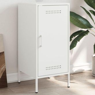 vidaXL Sideboard Wei&szlig; 36x39x79 cm Stahl Vidaxl