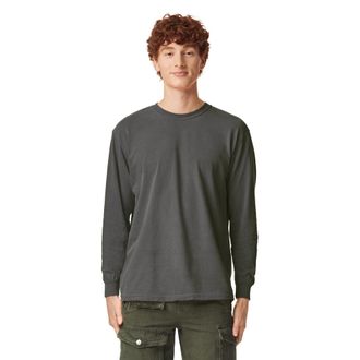 Comfort Colors Unisex Long Sleeve Tee, Style G6014 T-Shirt, Pepper, XL