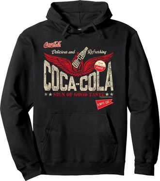 Coca Cola Ware Sign of Good Taste Wings Vintage Logo Pullover Hoodie