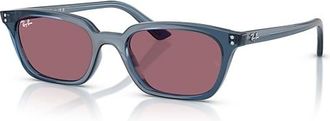 Ray-Ban Zaya Bio-based Sonnenbrillen Hellblau Fassung Violett Glas 50-19