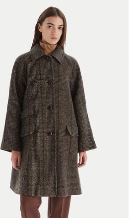 Max Mara Wollmantel Pitone 2525016112 Braun Regular Fit