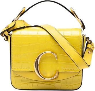 Chlo&eacute; Pre-owned C Satchel - Femme - Pre-owned - Jaune - Taille: ONE Size
