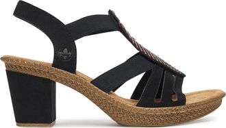 Rieker Sandalen Rieker 66526-00 Schwarz