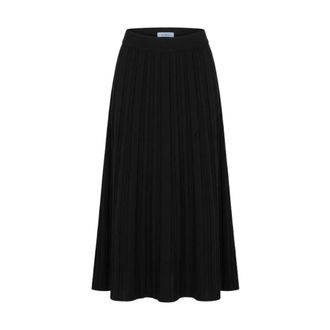 Malo Rock mit Falten-Effekt - - Skirts - Damen - Schwarzk - S