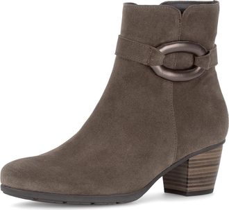 Gabor Damen Klassische Stiefeletten, Frauen Stiefeletten,polsterung,Wide-fit,h-Weite,Leder-Sohle,Cherry,Merlot,Gold,Mohair/Bronce,38.5 EU / 5.5 UK