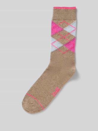 Unio Hamburg Socken mit Kaschmir-Anteil und Kontraststreifen