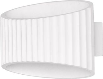Osram Decor Plaster Band Applique murale d&eacute;corative en pl&acirc;tre, 255 mm, avec culot E27, IP20, blanc