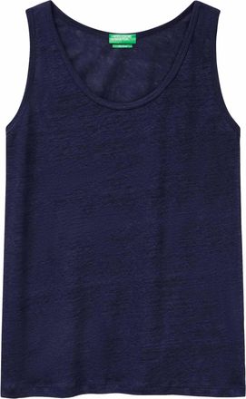 Benetton Damen Canotta 37uje8398 Unterhemd, blau, Medium