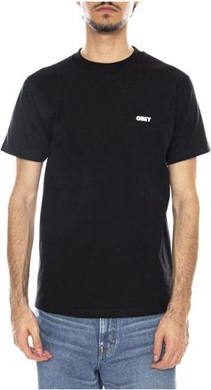 Obey Homme, Tops, Noir, Taille: XL Quarter Icon T-Shirt