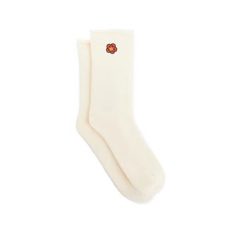 Kenzo Chaussettes mi-hautes en coton m&eacute;lang&eacute;